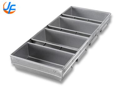 China RK Bakeware China-Chicago Metallic 4 Straps Open Top Pullman Bread Pan Glazed For Wholesale Bakeries for sale