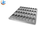 China RK Bakeware China-PFA Nonstick Cluster Hot Dog Bun Pan With Gusseted Sidewalls For Industrial Bakeries for sale