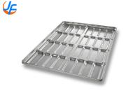 China RK Bakeware China-PFA Nonstick Cluster Hot Dog Bun Pan With Gusseted Sidewalls For Industrial Bakeries for sale