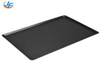 China RK Bakeware China Foodservice Telfon Nonstick 600*400mm Wire in Rim Aluminum Bun Baking Tray Pan for sale