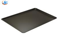 China RK Bakeware China Foodservice Telfon Nonstick 600*400mm Wire in Rim Aluminum Bun Baking Tray Pan for sale