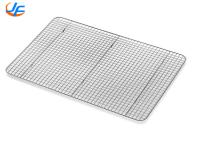 China RK Bakeware China-Half Size 16 Gauge Wire in Rim Aluminum Baking Tray with Footed Cooling Rack for sale