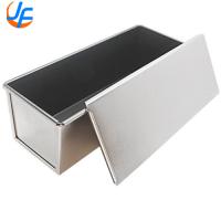 China RK Bakeware China-Nonstick Aluminum Loaf Pans/Bread Tin/ Pullman Bread Pan With Cover for sale
