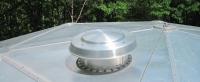 China Geodesic Aluminum Dome Roof Seal Aluminum Geodesic Dome Roofs Storage Tank Customized Size for sale
