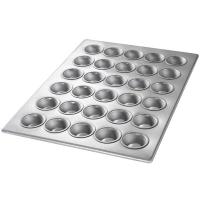 China RK Bakeware China Foodservice NSF 9''30 Cup 1.1 Oz. Glazed Aluminized Steel Mini Muffin Tray for sale