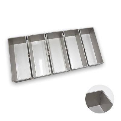 China Rk Bakeware China-Chicago Metallic Silicone Glazed 5 Strap Bread Pans Open Top for sale
