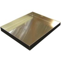 China Rk Bakeware China Foodservice Baking Oven Pan 406mm X 380mm X 50mm Aluminum Lamington Baking Trays for sale