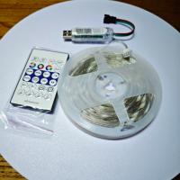 China Portable 5V RGB SMD 5050 LED Light Strip With 24-KEY Control Set And 100lm/w Lamp Luminous Efficiency for sale