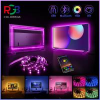 China 50000 Working Hours LED Light Source 30m Strip Light Set With 3keys And 5V RGB SMD 5050 for sale