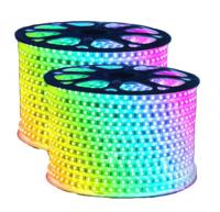 China 100m RGB Strip Light IP65 Waterproof Warm White LED WiFi Remote Control DMX Compatible Flexible Design for Landscape Use for sale