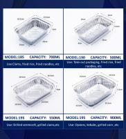 China Customized Food-Grade Aluminum Foil Lunch Box with Quality Traceability for Catering Industry for sale