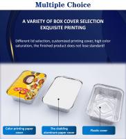 China Customized Food-Grade Aluminum Foil Lunch Box for Catering Industry with Professional Factory Support for sale