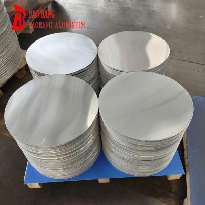 China 1050 1060 Aluminum Circle CC DC Material O H12 Temper Deep Drawing Crack Resistant Disc for Cookware Pots and Pans for sale