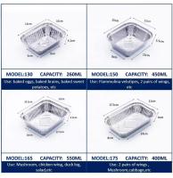 China Food Grade Aluminum Foil Lunch Box with PET Lid for sale