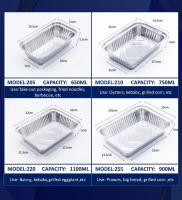 China Food-Grade High-Temperature Resistant Customizable Aluminum Foil Lunch Box for Catering Industry for sale
