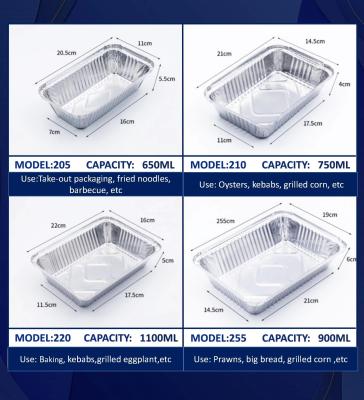 China Food-Grade High-Temperature Resistant Customizable Aluminum Foil Lunch Box for Catering Industry for sale