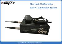 China 10 Watt Manpack COFDM Video Transmitter H.264 Walkie - Talkie Transmission System for sale