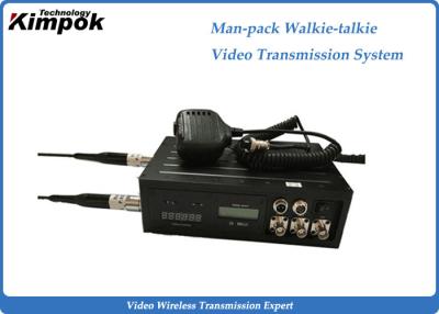 China 10 Watt Manpack COFDM Video Transmitter H.264 Walkie - Talkie Transmission System for sale