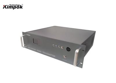 China Powerful Vehicle HD Wireless Transmitter , COFDM Audio Video Transmitter 300-4400Mhz for sale
