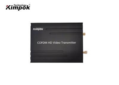 China 5W Long Range COFDM HD Video Transmitter 3-5km NLOS Wireless Audio Video Sender Encrypted for sale
