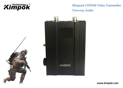 China Army Microwave Wireless AV Transmitter with Portable Receiver 10W COFDM Wireless Video Link for sale