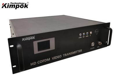 China 200km UHF / VHF COFDM Wireless Transmitter 100 Watt Waterproof for Maritime Affairs for sale