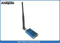 China 5000mW Mini UAV Wireless Video Transmitter 1200Mhz 70km LOS FPV Video Link 64*40*15mm for sale