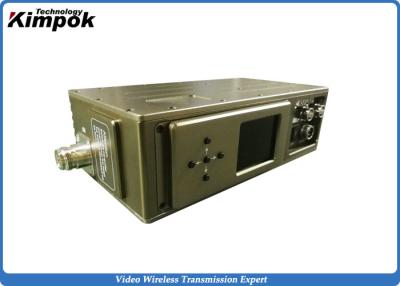 China Military Manpack COFDM Video Transmitter Long Range Wireless AV Sender AES 265 bit Encryption for sale