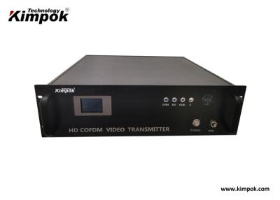 China Outdoor COFDM HD Video Transmitter Long Range Wireless AV Sender with Data Radio for sale
