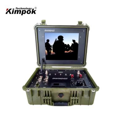 China 17-inch COFDM Wireless Video Receiver with 120GB SSD and 20000mAh Battery for HD Security Surveillance for sale