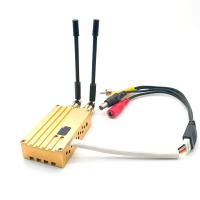 China 1.2GHz 8W Wireless Video Transmitter for UAV FPV - 40km Range, 8 Channels, 95×50×20mm for sale