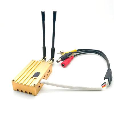 China 1.2GHz 8W Wireless Video Transmitter for UAV FPV - 40km Range, 8 Channels, 95×50×20mm for sale