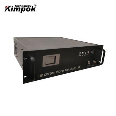 China Long Range Wireless Video Audio Transmission and QPSK Constellation 100 Watt COFDM Transmitter for Vehicle/Maritime for sale