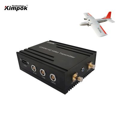 China KP-HD5000LW 5W UAV Wireless Video Transmitter 300-900MHz COFDM with 40km Range and 450km/h Speed for sale