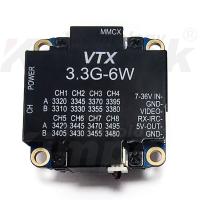 China 3.3G 6W Video Transmitter 3.3Ghz FPV VTX 8 Channels Long Range Video Audio Transmission for sale
