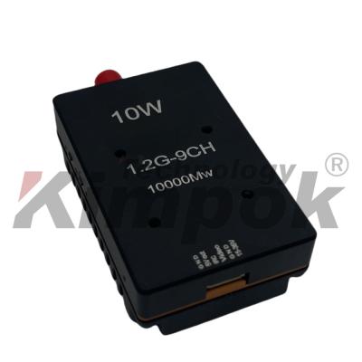 China 1.2GHz 10W 9CH Wireless FPV Video Transmitter Adjustable Power for Racing Drone for sale