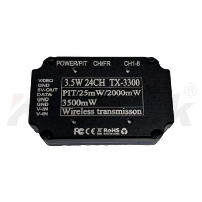 China 3.3GHz 3.5W 24CH Ultra-Light FPV Analog Video Transmitter 24.5g for Drone Racing for sale