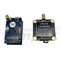 China 1.7GHz 6W Drone Video Transmitter and Receiver Kit High Power FPV Transmission for sale