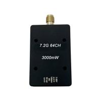 China Aluminum Alloy 7.2GHz 3W VTX 64Channel FPV Drone Analog Wireless Video Transmitter for Various Application for sale