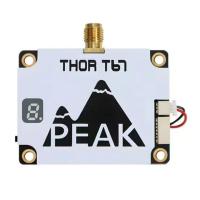 China PEAKFPV THOR T67 FPV VTX Video Transmitter with 6.1G-7.2G Frequency 64 Channels and Integrated 5V Camera Power for sale