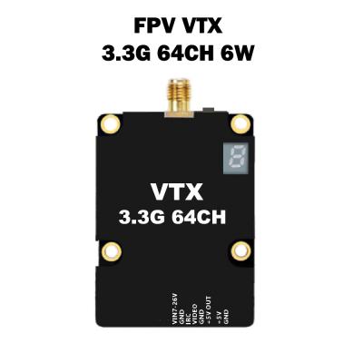 China 3.3G 6W VTX for FPV Long Range Racing Drone 2000mW/6000mW Adjustable for sale