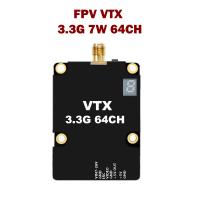China 3.3GHz 7000mW FPV VTX 20km Video Transmitter 3060~3500Mhz 64CH 2~6S battery for sale