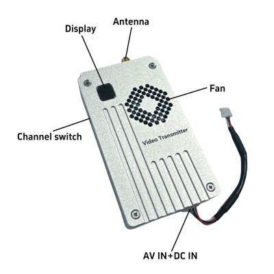 China Kimpok Ultra Long Range Flight 1.2G 1080MHz-1360MHz 5W VTX Drone Accessory Video Transmitter FPV VTX 8CH Image Transmission Shenzhen Made for sale