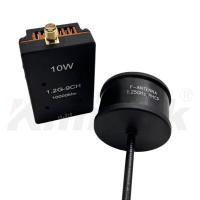 China FPV VTX Wireless Video Transmitter 1.2G 10W with LED Channel Band Power Indicators and Adjustable RF Power Levels for sale