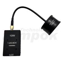 China FPV VTX Wireless Video Transmitter 1.2G 10W with LED Channel Band Power Indicators and Adjustable RF Power Levels for sale