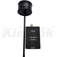 China FPV VTX Wireless Video Transmitter 1.2G 10W with LED Channel Band Power Indicators and Adjustable RF Power Levels for sale
