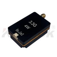 China The FPV 3.3G 4W VTX wireless video transmitter features intelligent power adjustment and a cooling fan, enabling long-distance FPV video transmission. for sale