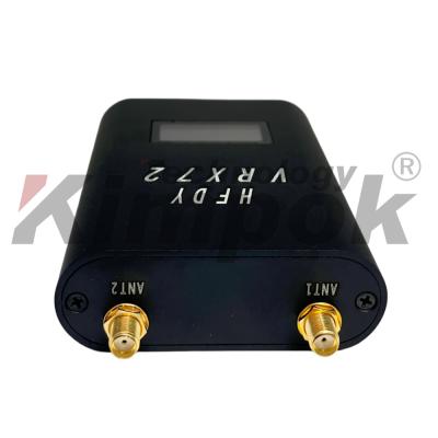 China 7.2GHz Long Range VRX72 FPV Receiver with 64CH Video and CVBS Analog Output for Drone Image Transmission for sale