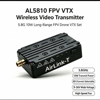 China 5.8G 10W VTX FPV  Video Transmitter 80CH 4990-5945MHz Long Range Transmmission for sale