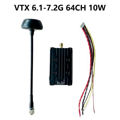 China 6.1-7.2G 10W VTX FPV Video Transmitter Module 64CH 6110-7200MHz IRC-Tramp for sale